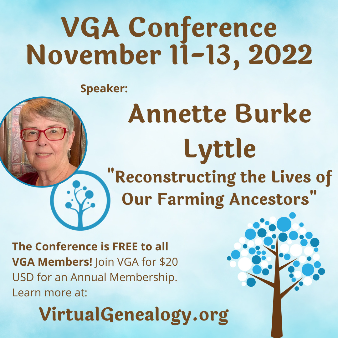 VGA 2022 Conference: "Reconstructing the Lives of Our Farming Ancestors ...