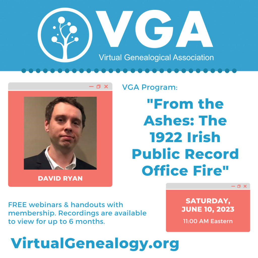 Virtual Genealogical Association – VGA – Any time. Any place. Any device.